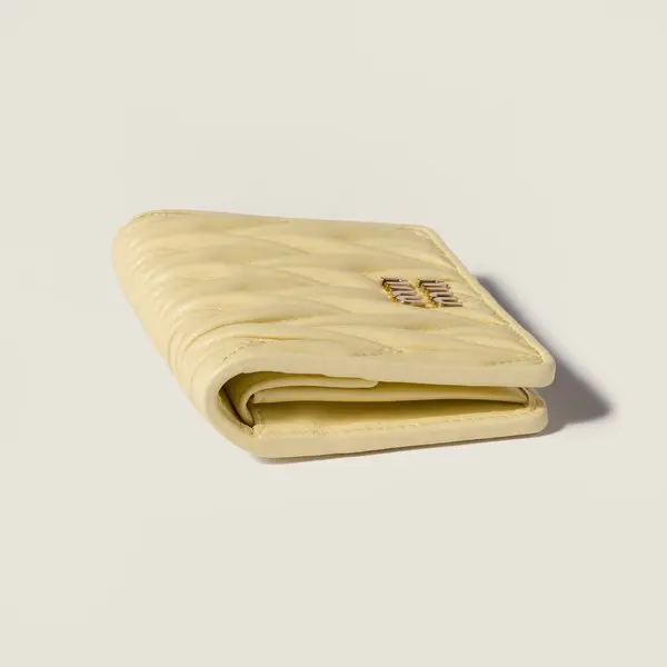 Miu Miu Small Matelassé Nappa Leather Wallet