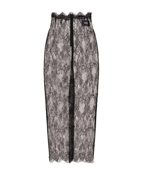 Dolce & Gabbana Chantilly Lace Midi Skirt
