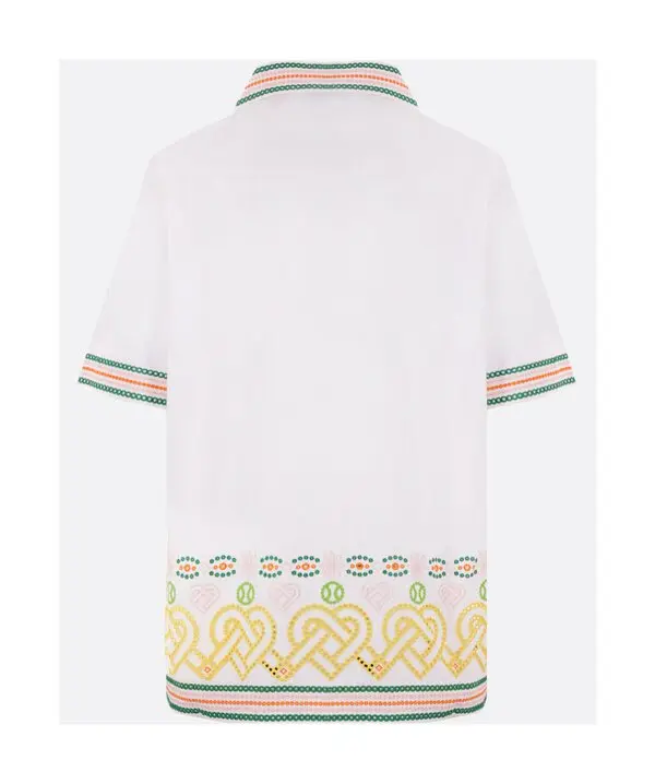 Casablanca Gradient Heart Embroidered Shirt
