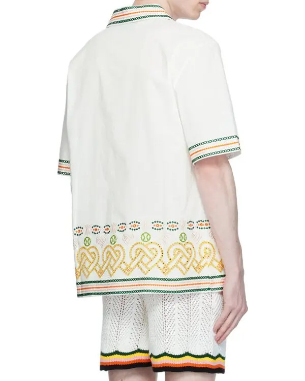 Casablanca Gradient Heart Embroidered Shirt