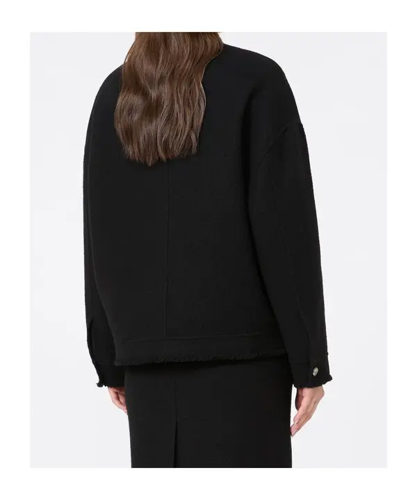 Max Mara Double Jersey Wool Bomber Jacket