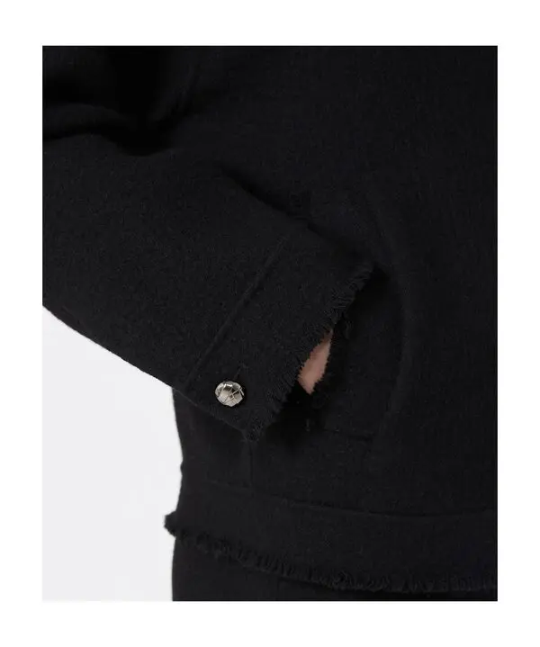Max Mara Double Jersey Wool Bomber Jacket