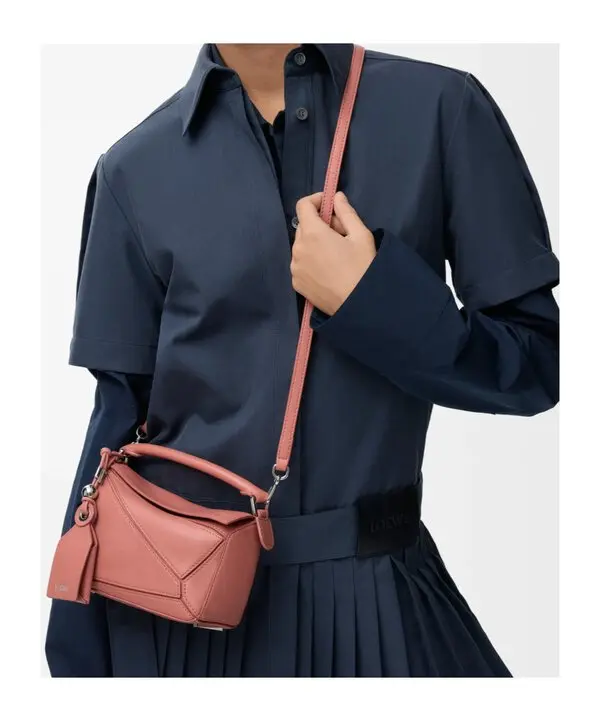 Loewe Mini Featherlight Puzzle Bag In Nappa Lambskin