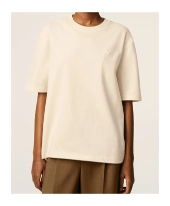 AMI Paris De Coeur T-shirt - Ivory