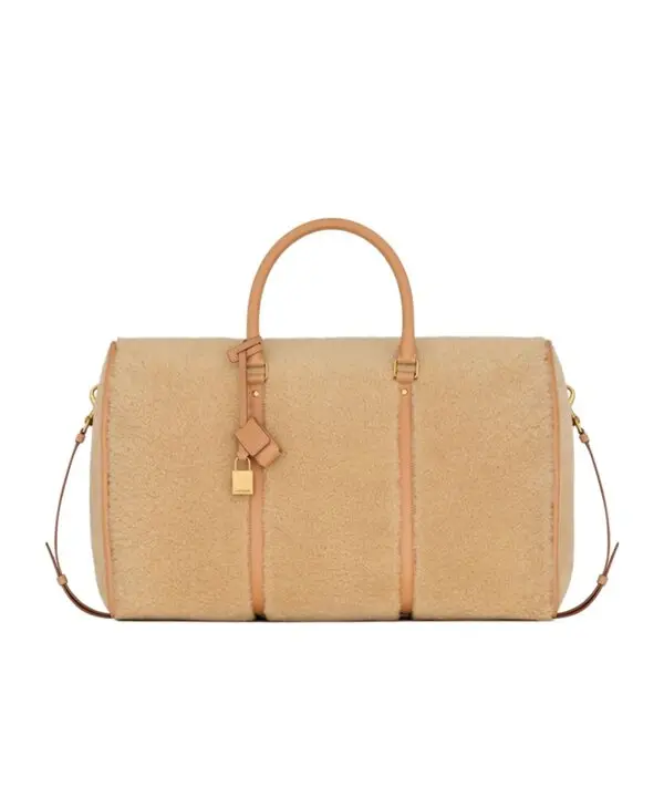 Saint Laurent Duffle Bag In Shearling