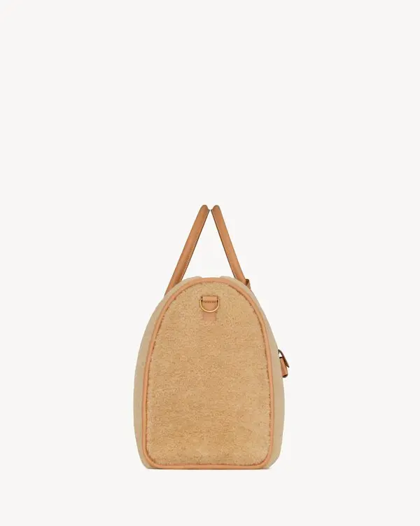 Saint Laurent Duffle Bag In Shearling
