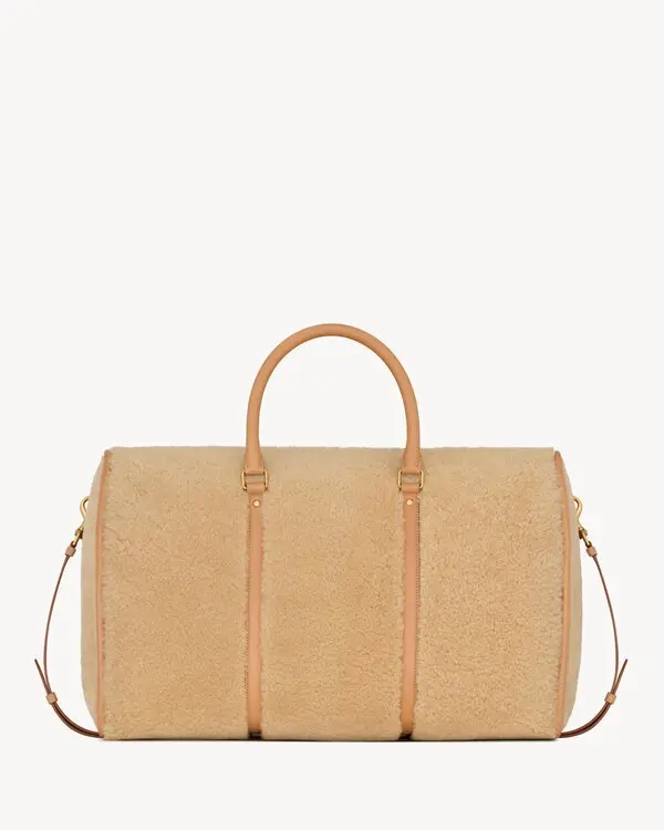 Saint Laurent Duffle Bag In Shearling