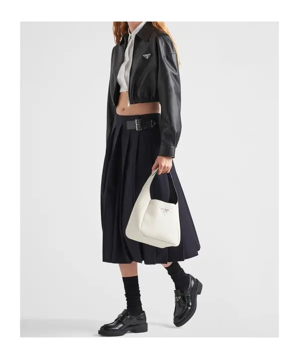 Prada Leather Cropped Jacket