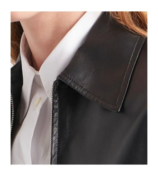 Prada Leather Cropped Jacket