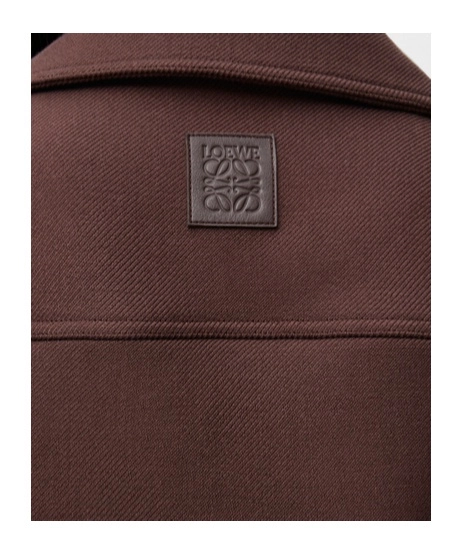 Loewe Cropped Jacket In Wool Twill