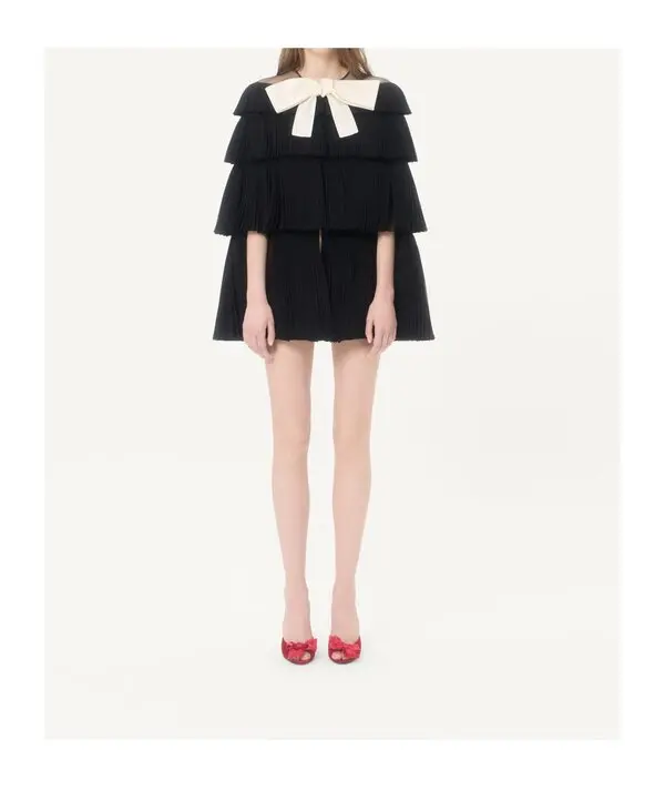 Valentino Garavani Bow-tie Cape Coat