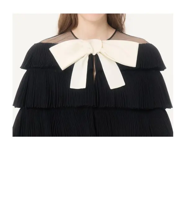 Valentino Garavani Bow-tie Cape Coat