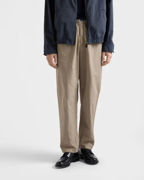 Prada Linen-blend Pants