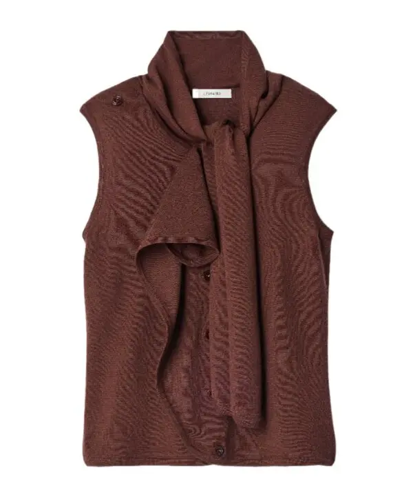LEMAIRE Asymmetrical Merino Wool Blend Cardigan