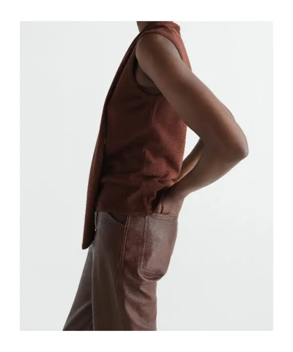 LEMAIRE Asymmetrical Merino Wool Blend Cardigan
