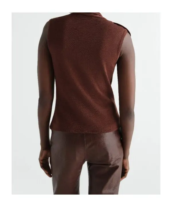 LEMAIRE Asymmetrical Merino Wool Blend Cardigan