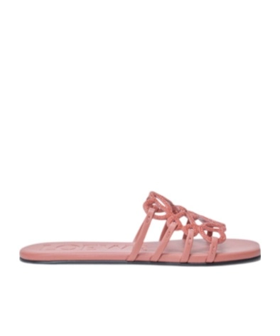 Loewe Petal Anagram Sliders - Blush