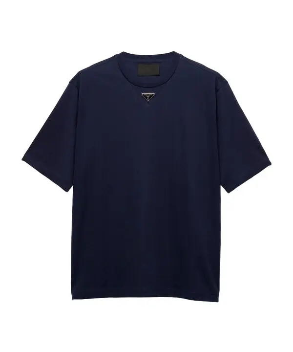 Prada Cotton T-shirt - Navy Blue
