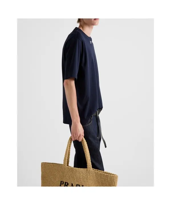 Prada Cotton T-shirt - Navy Blue