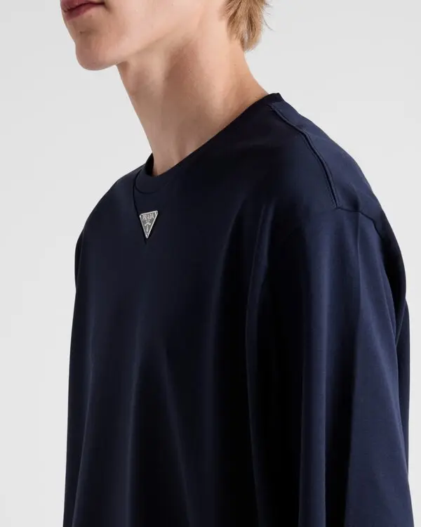 Prada Cotton T-shirt - Navy Blue