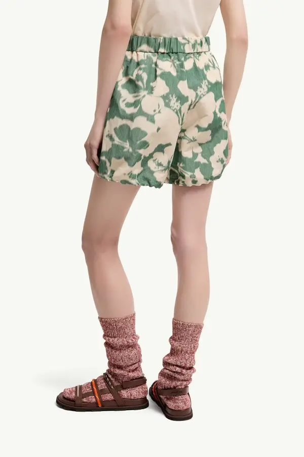 Moncler Floral Print Chiné Shorts