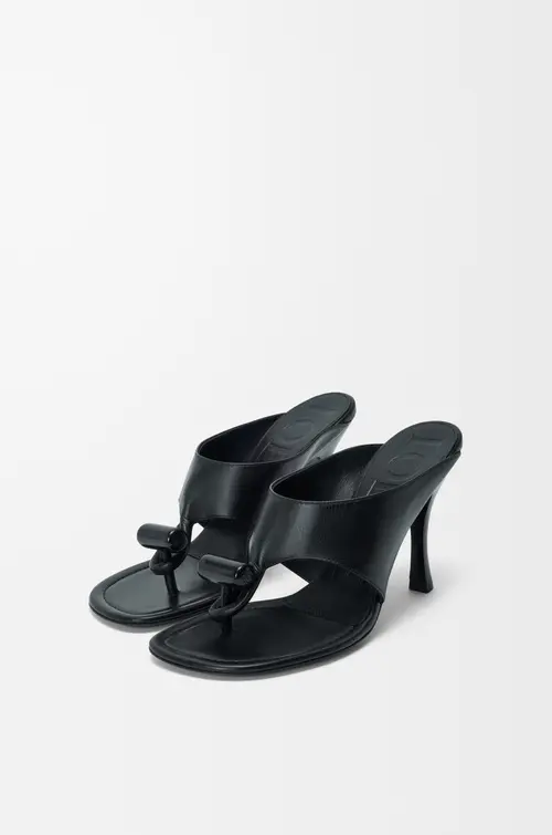 Loewe Shiny Smooth Calfskin Toggle Sandals