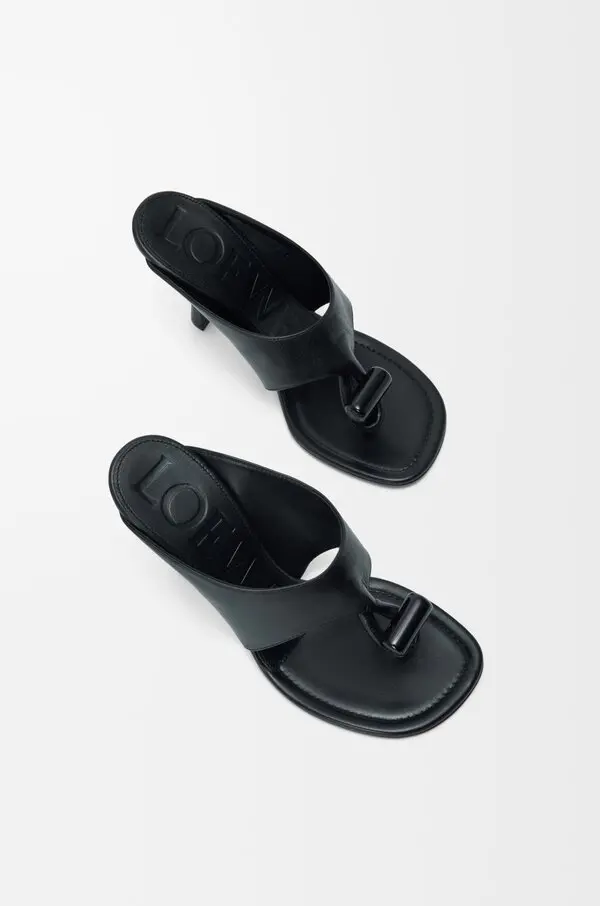 Loewe Shiny Smooth Calfskin Toggle Sandals