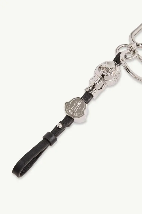 Moncler Mascotte Leather Key Holder