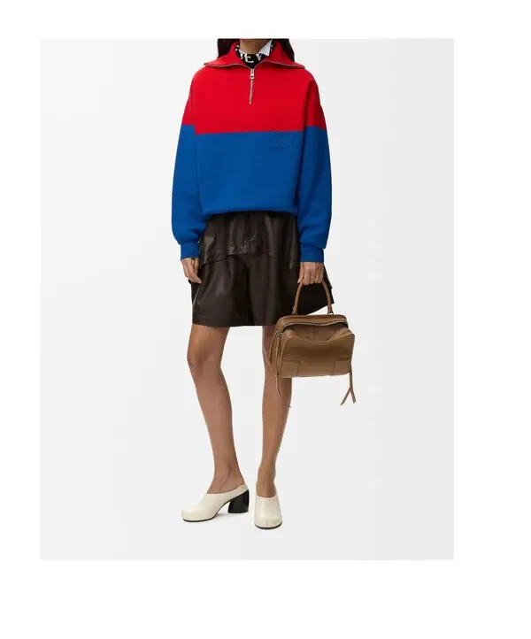 Loewe Mid-waisted Leather Shorts
