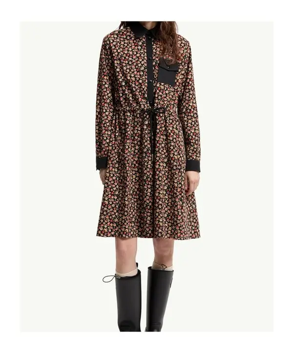Moncler Printed Corduroy Dress