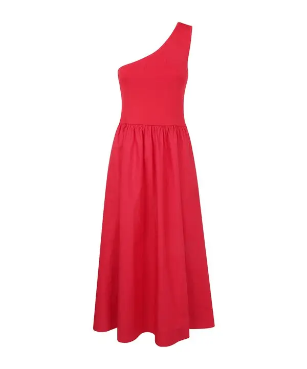 TWINSET One-shoulder Midi Dress