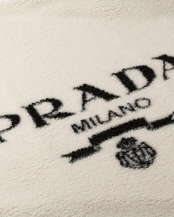 Prada Fur-effect Cashmere And Wool Throw