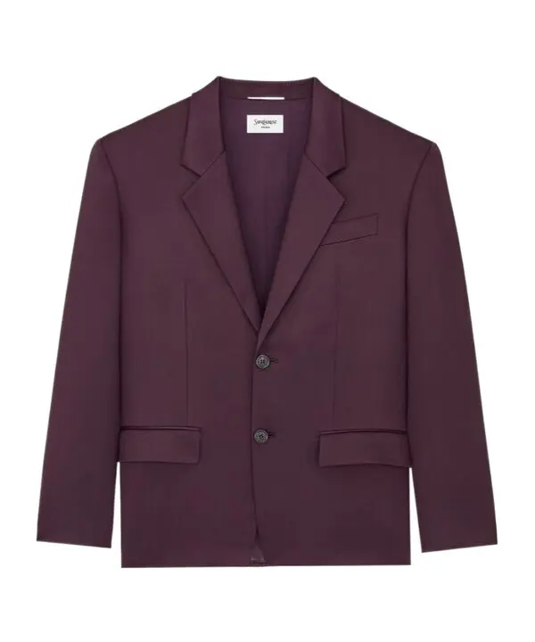Saint Laurent Silk Duchess Blazer