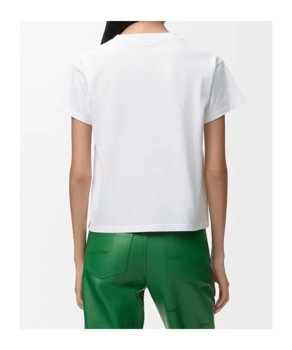 Loewe Regular Fit T-shirt With Logo Detail - White