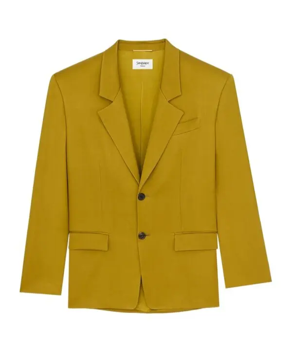 Saint Laurent Silk Duchess Blazer