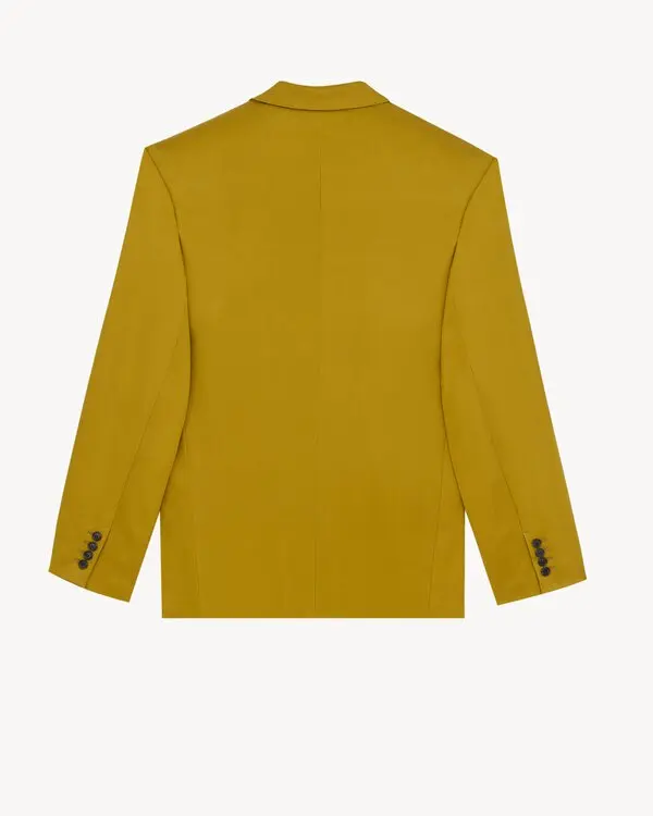 Saint Laurent Silk Duchess Blazer