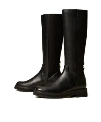 TWINSET Knee-high Boots With Gold-tone Clasp