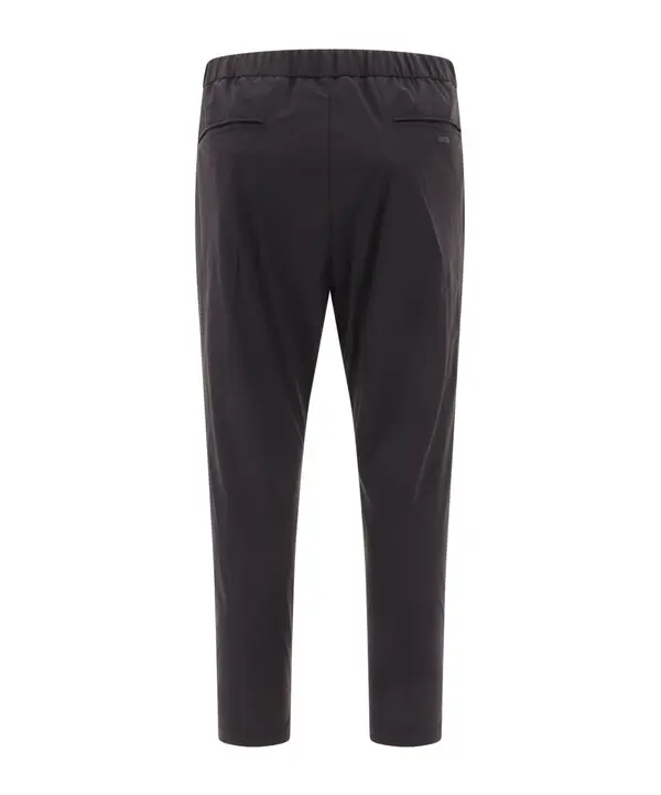 Herno Drawstring Waist Trousers - Black