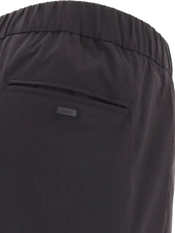 Herno Drawstring Waist Trousers - Black