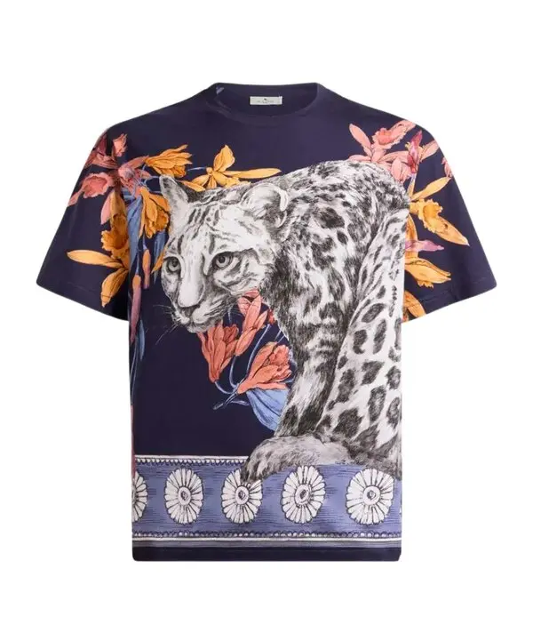 Etro Printed Crewneck T-shirt