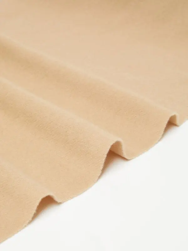 Max Mara Logo Embroidered Fringed Scarf