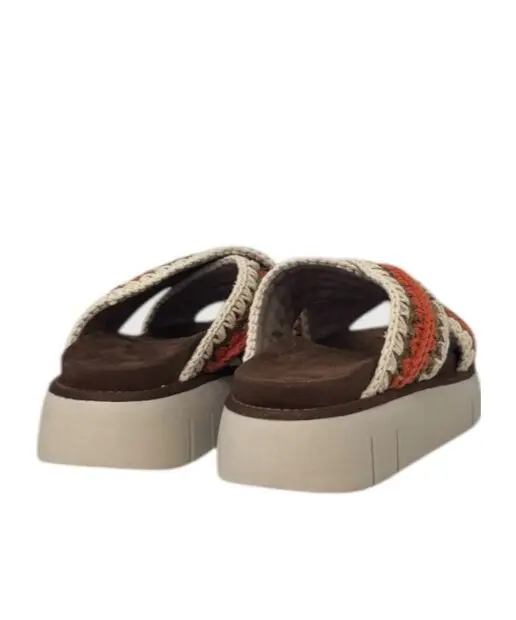 Mou Bounce Woven-strap Flat Sandals