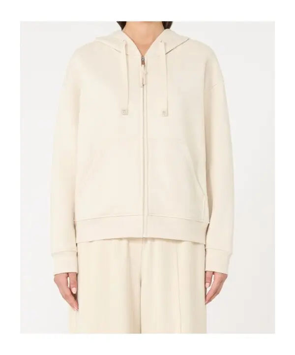 Max Mara Zip-up Cotton Hoodie