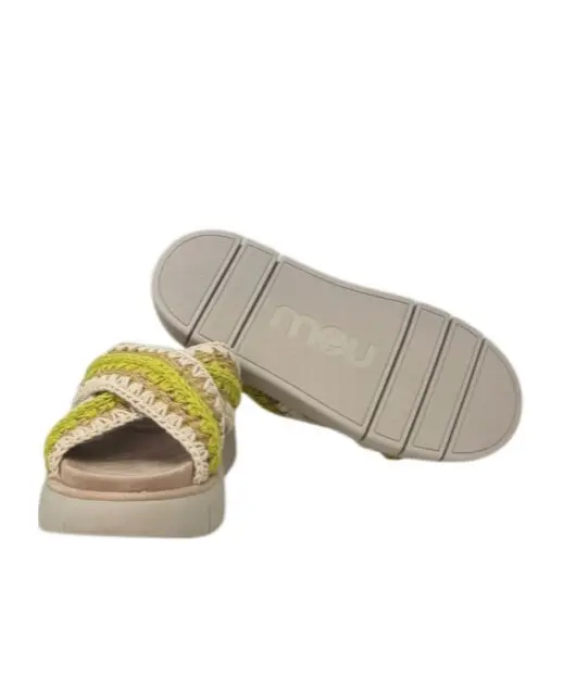 Mou Bounce Platform Sandals With Criss-cross Straps