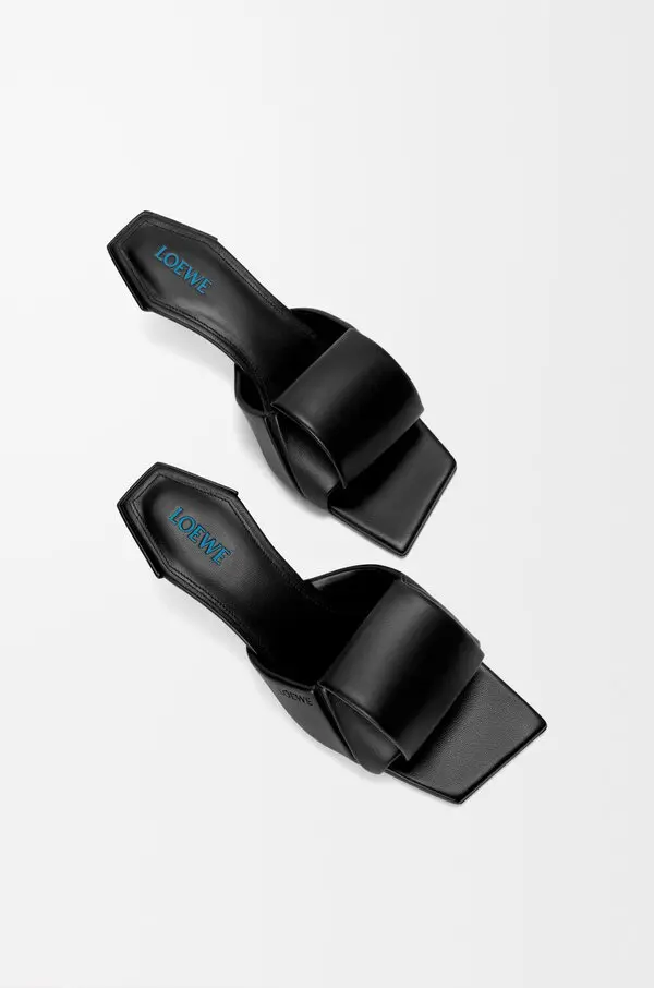 Loewe Origami Slide In Lambskin - Black
