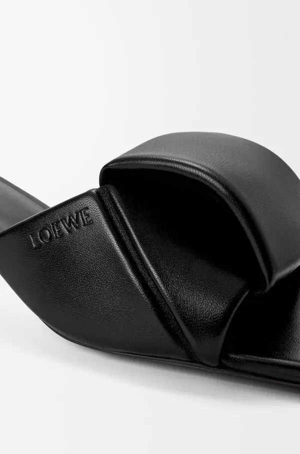 Loewe Origami Slide In Lambskin - Black