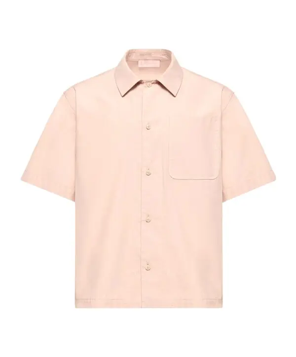 Moncler Cotton Poplin Short Sleeve Shirt