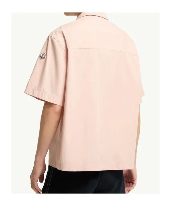 Moncler Cotton Poplin Short Sleeve Shirt