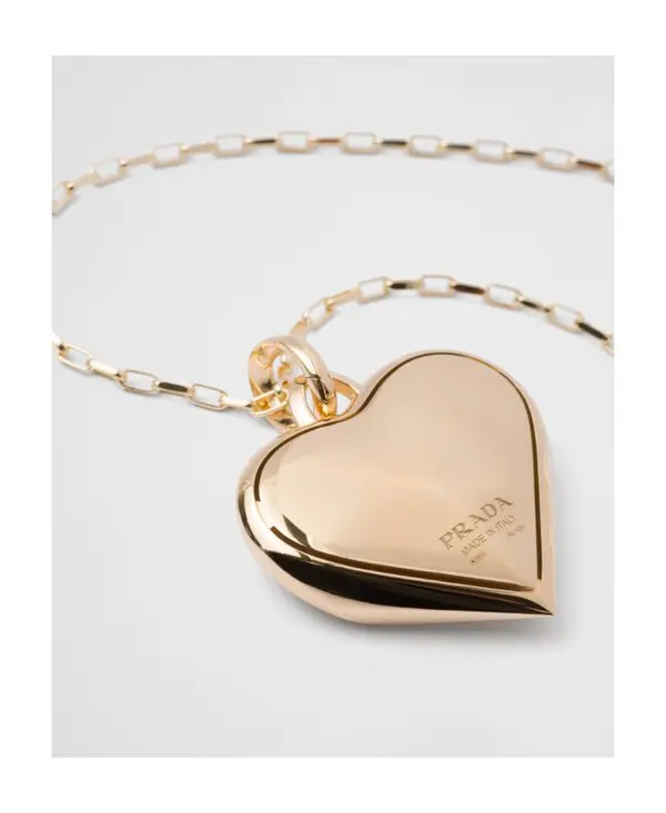 Prada Eternal Gold Medium Pendant Necklace In Gold