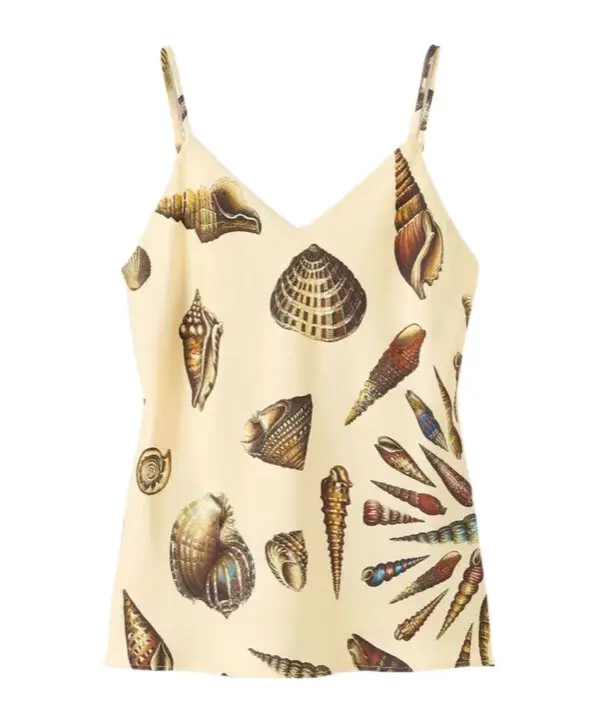 Loro Piana Seashell Print Tank Top - Nude